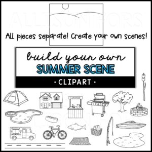 Summer Clip Art - Build Your Own Scene | Allison Fors, Inc.