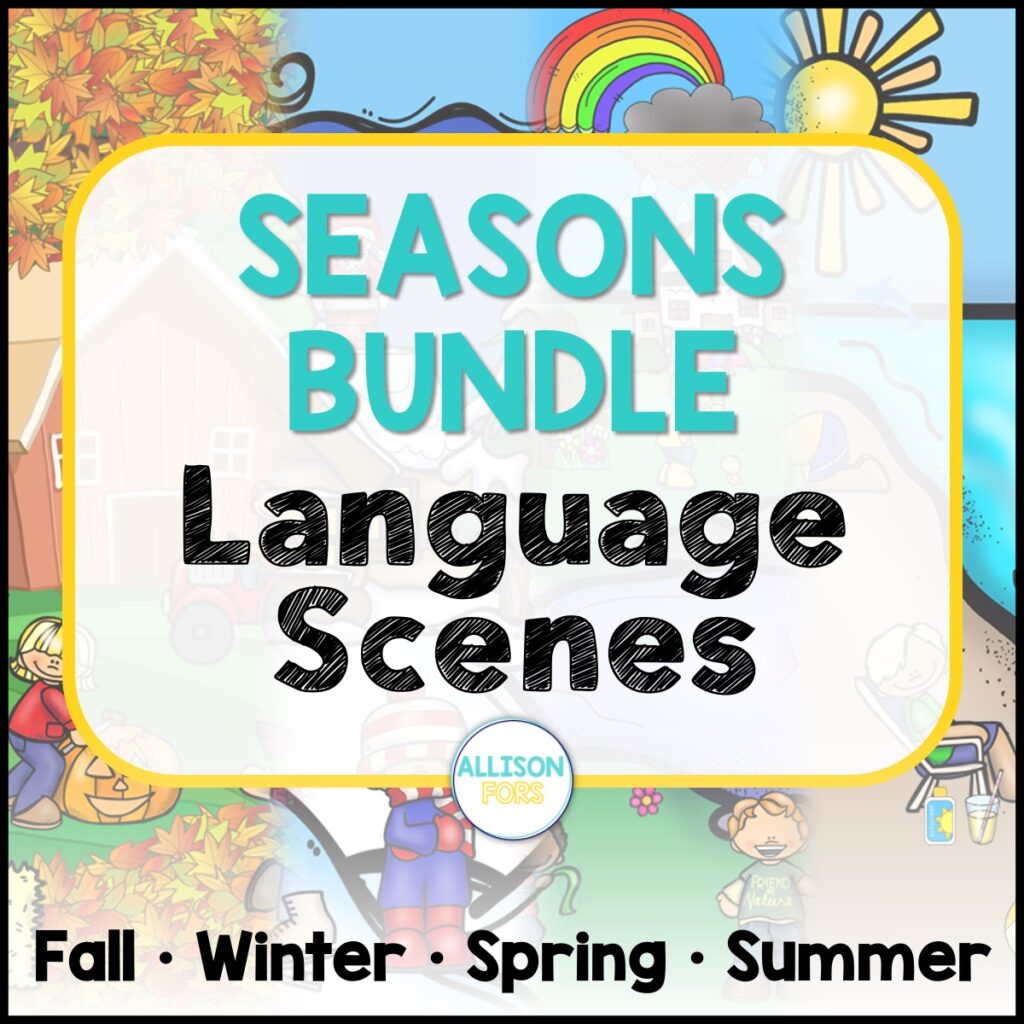 Seasons Picture Scene for Speech Therapy - Language Scene Bundle ...