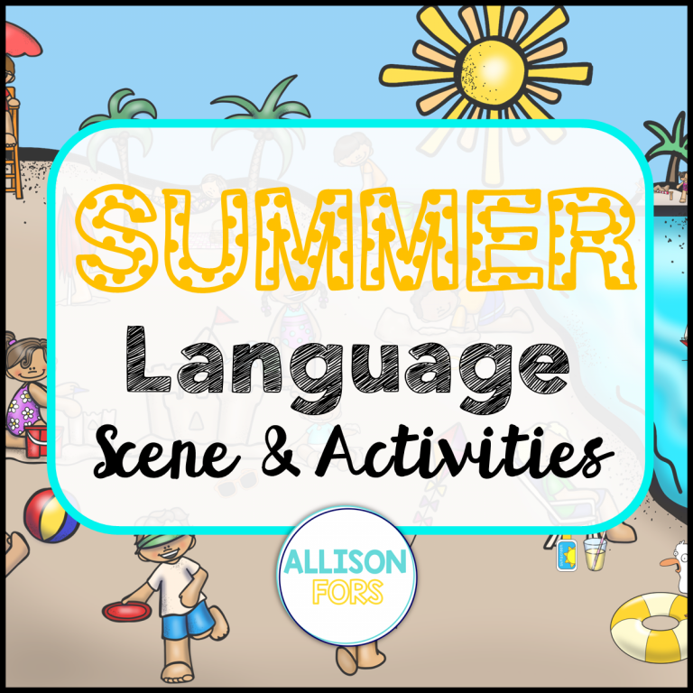 Summer Picture Scene for Speech Therapy - Language Scene | Allison Fors ...