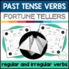 Past Tense Verbs Fortune Tellers - Grammar Games for Speech Therapy