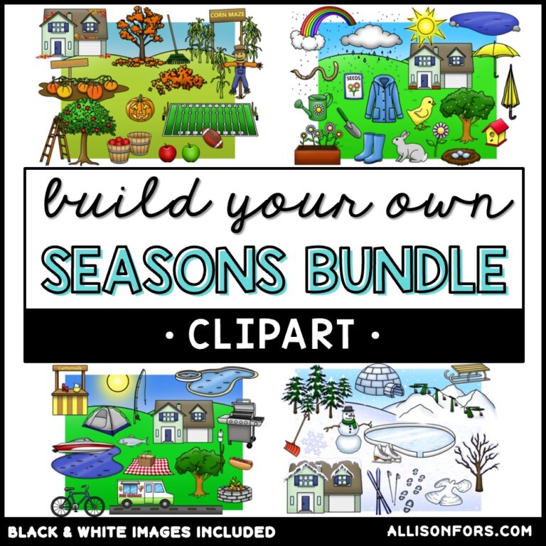 Seasons Clip Art Bundle - Build Your Own Scenes | Allison Fors, Inc.