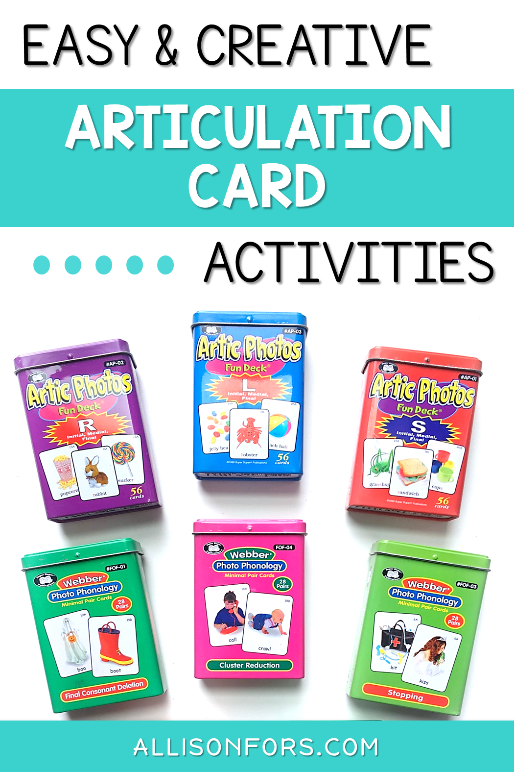 9 Easy and Creative Articulation Card Activities in Speech Therapy