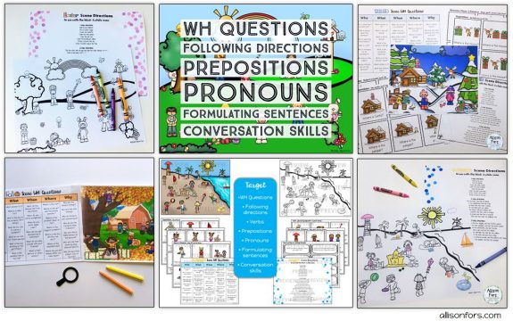 How to Use Picture Scenes in Speech Therapy + free scenes