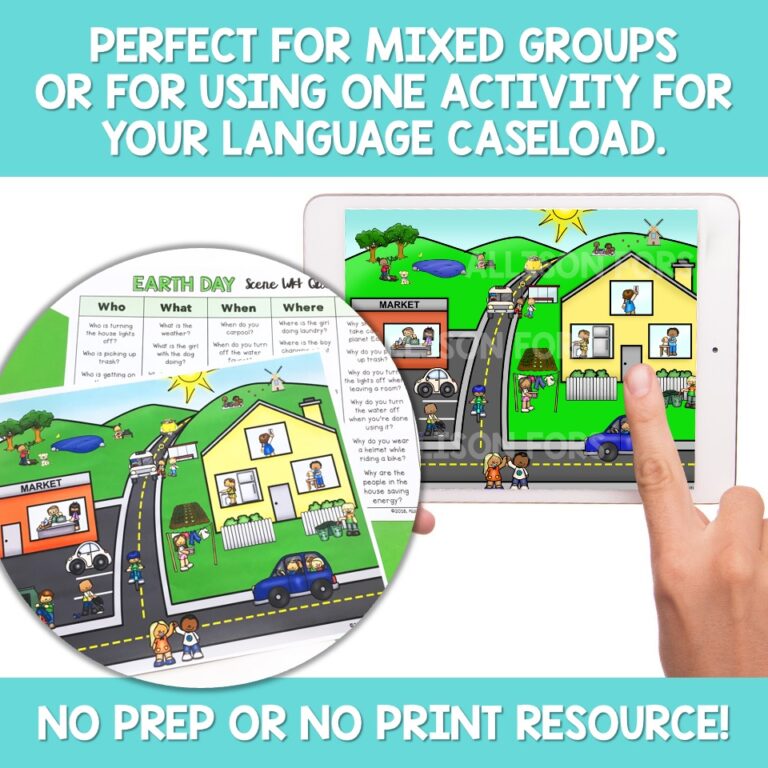 Earth Day Picture Scene for Speech Therapy - Language Scene | Allison ...
