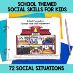 Social Skills Activities for Solving School Scenarios - Speech Therapy ...