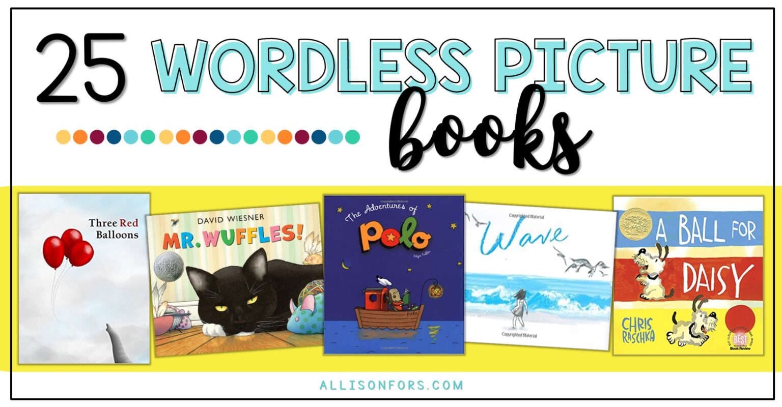 25 Wordless Picture Books for Speech Therapy