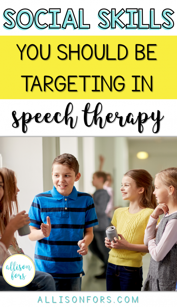 Social Skills You Should Be Targeting in Speech Therapy