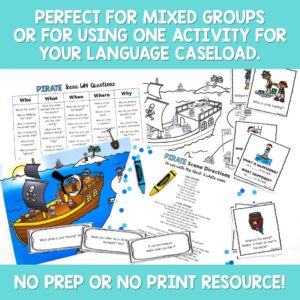 Pirate Speech Picture Scene for Speech Therapy - Talk Like a Pirate Day ...