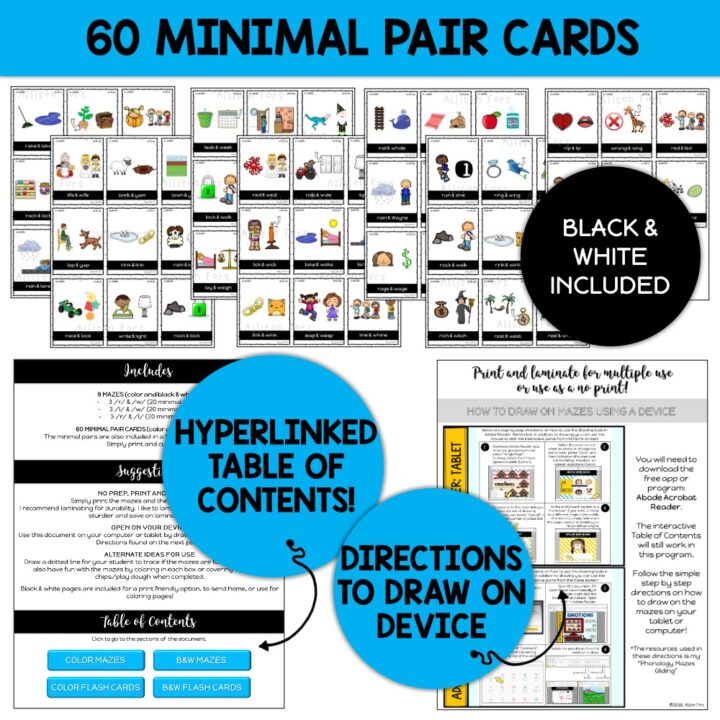 Gliding Phonology Activities Mazes Speech Therapy | Allison Fors, Inc.