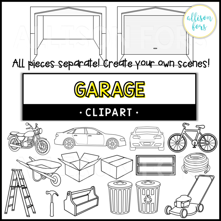 House: Garage Clip Art | Allison Fors, Inc.