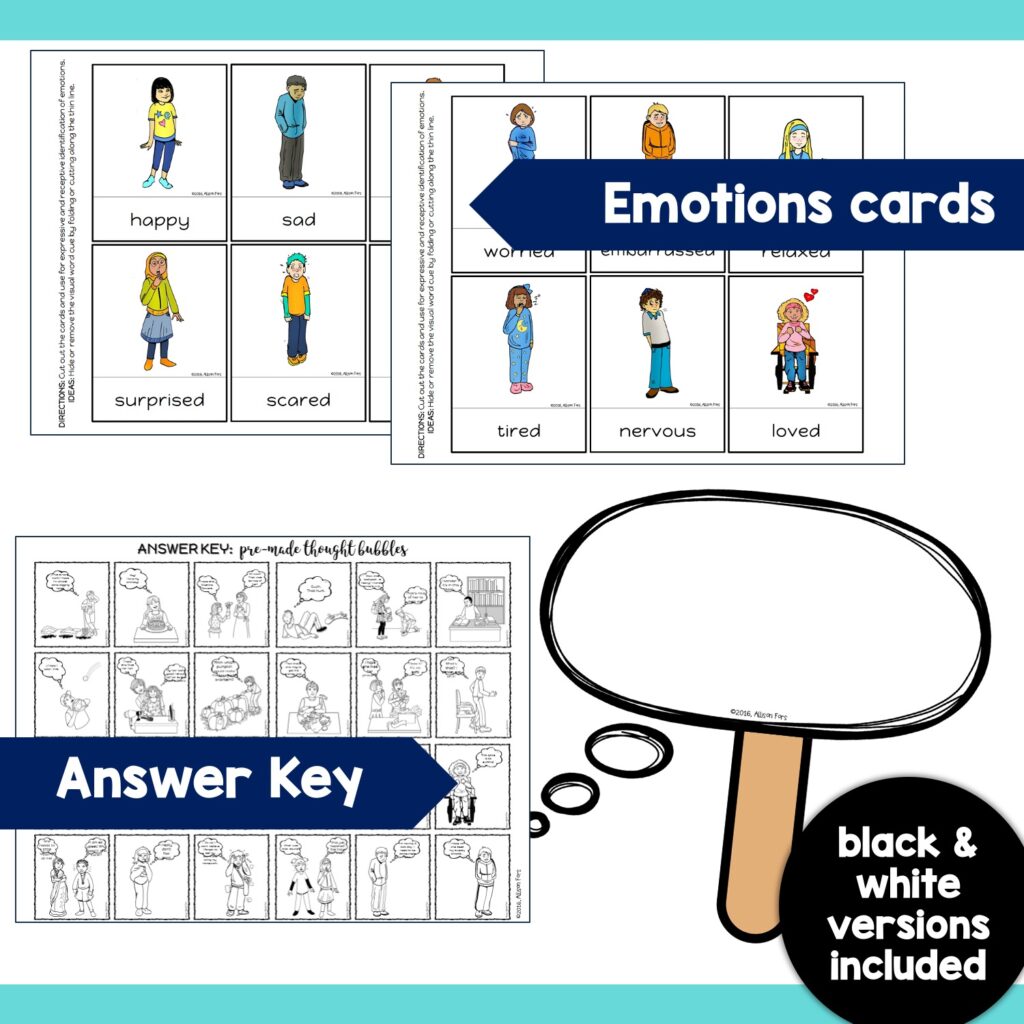 TEEN Thought Bubble Social Inferences and Problem Solving Scenarios ...