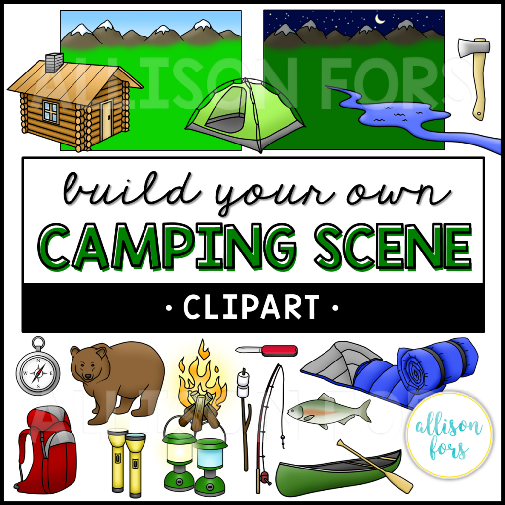 Build Your Own Camping Scene - Educational Clip Art
