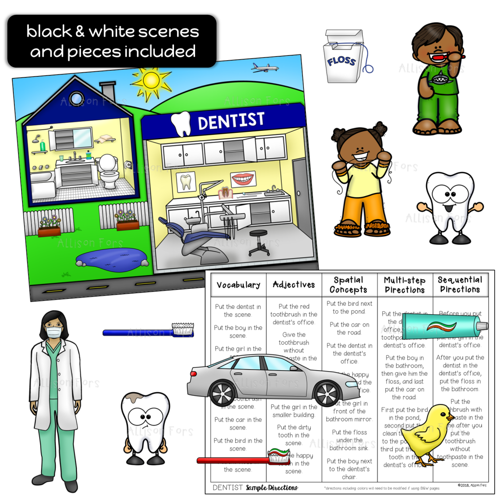 Community Helpers Barrier Games Speech Therapy - Speaking and Listening ...