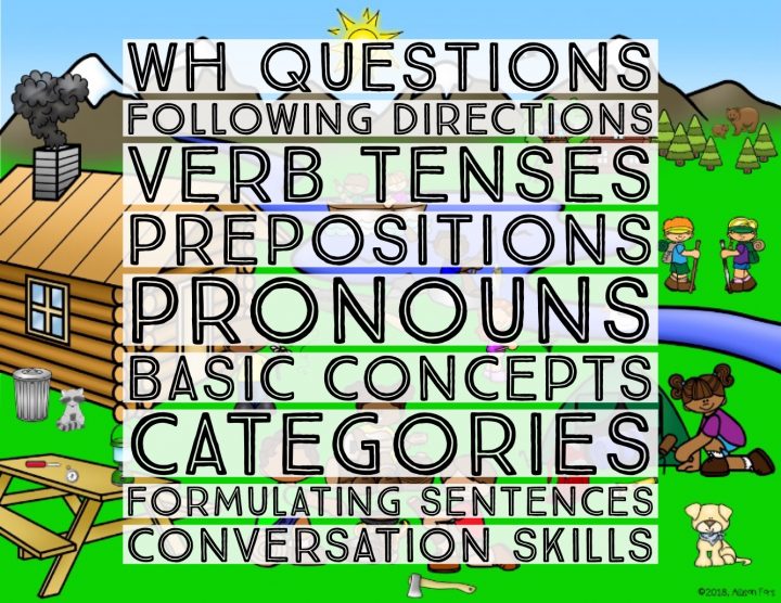 Camping Picture Scene for Speech Therapy - Language Scene | Allison ...