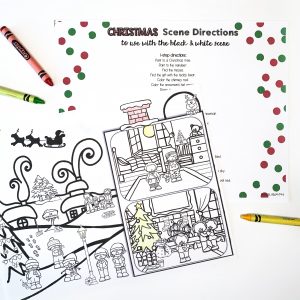 Christmas Picture Scene for Speech Therapy - Language Scene | Allison ...