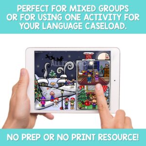Christmas Picture Scene for Speech Therapy - Language Scene | Allison ...