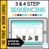3-4 Step Sequencing Stories with Pictures - BOOM Cards™️ Speech Therapy ...