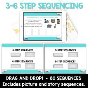 3-6 Step Sequencing Stories with Pictures - BOOM Cards™️ Bundle Speech ...