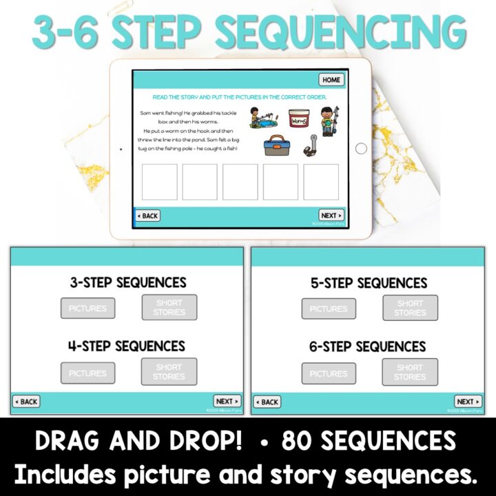 3-6 Step Sequencing Stories with Pictures - BOOM Cards™️ Bundle Speech ...