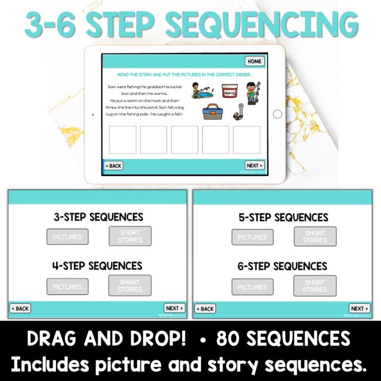 3-6 Step Sequencing Stories with Pictures - BOOM Cards™️ Bundle Speech ...