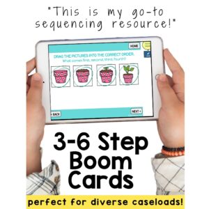 3-6 Step Sequencing Stories with Pictures - BOOM Cards™️ Bundle Speech ...