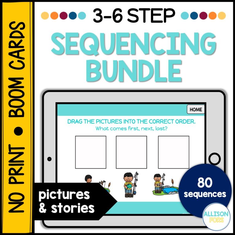 3-6 Step Sequencing Stories with Pictures - BOOM Cards™️ Bundle Speech ...