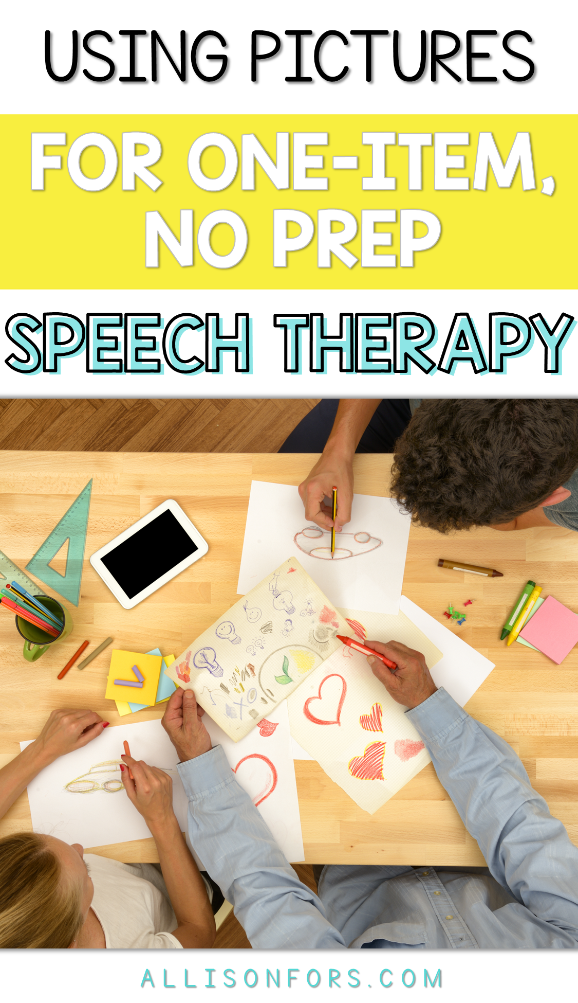 Using Pictures in Speech Therapy: One-Item, No-Prep Speech