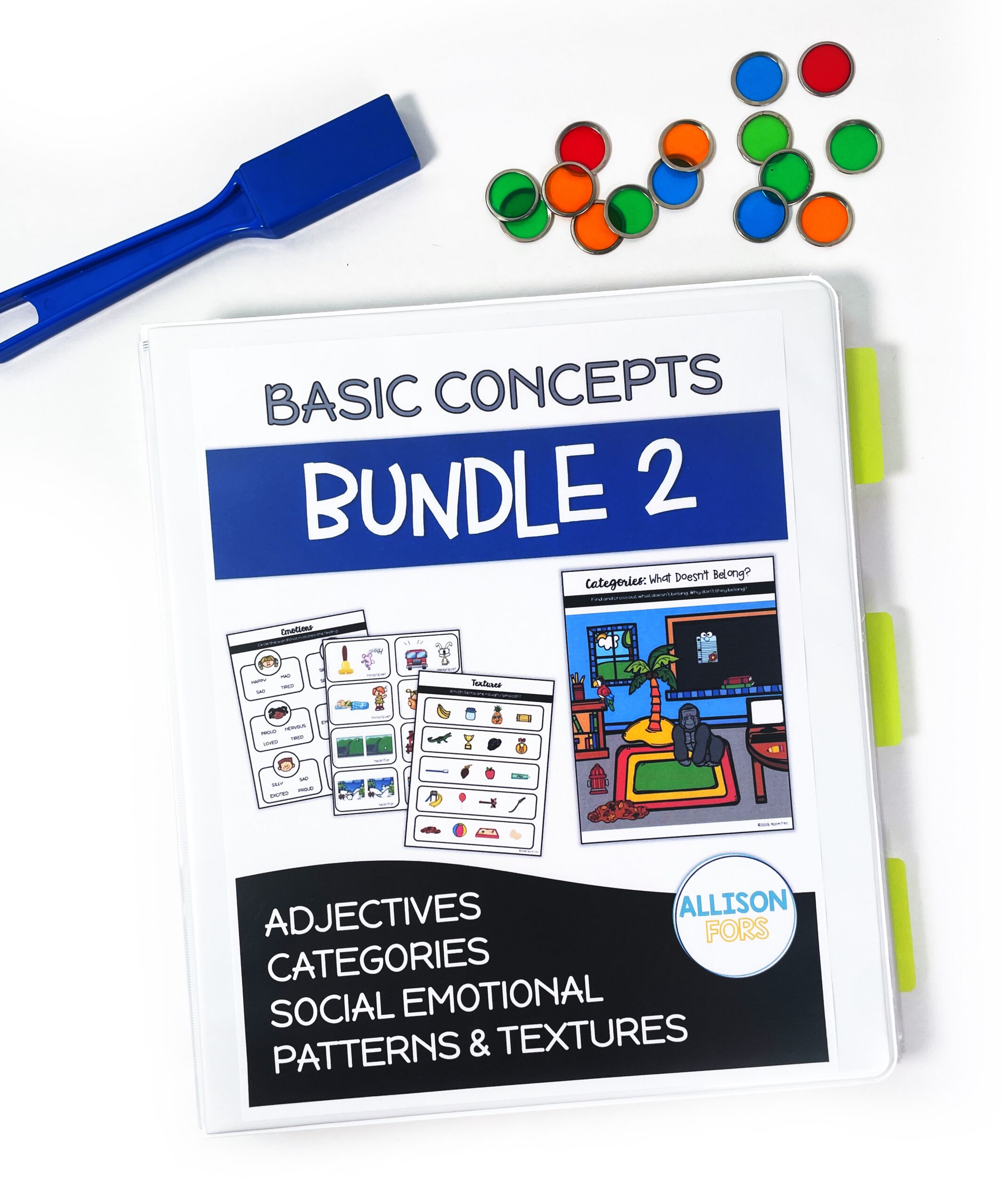Basic Concepts Speech Therapy Bundle 2 NO PREP | Allison Fors, Inc.