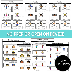 Emotions Basic Concepts Speech Therapy NO PREP | Allison Fors, Inc.