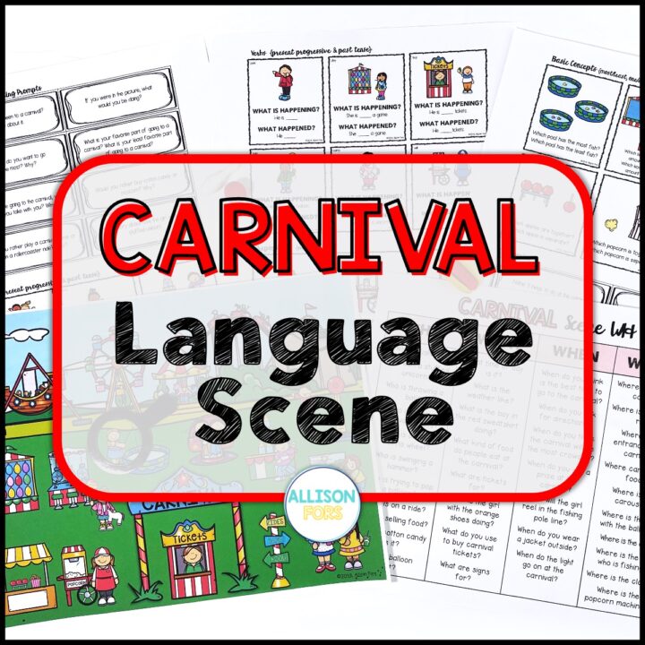 Carnival Picture Scene for Speech Therapy - Language Scene | Allison ...