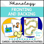 Articulation and Phonology Ideas for Speech Therapy