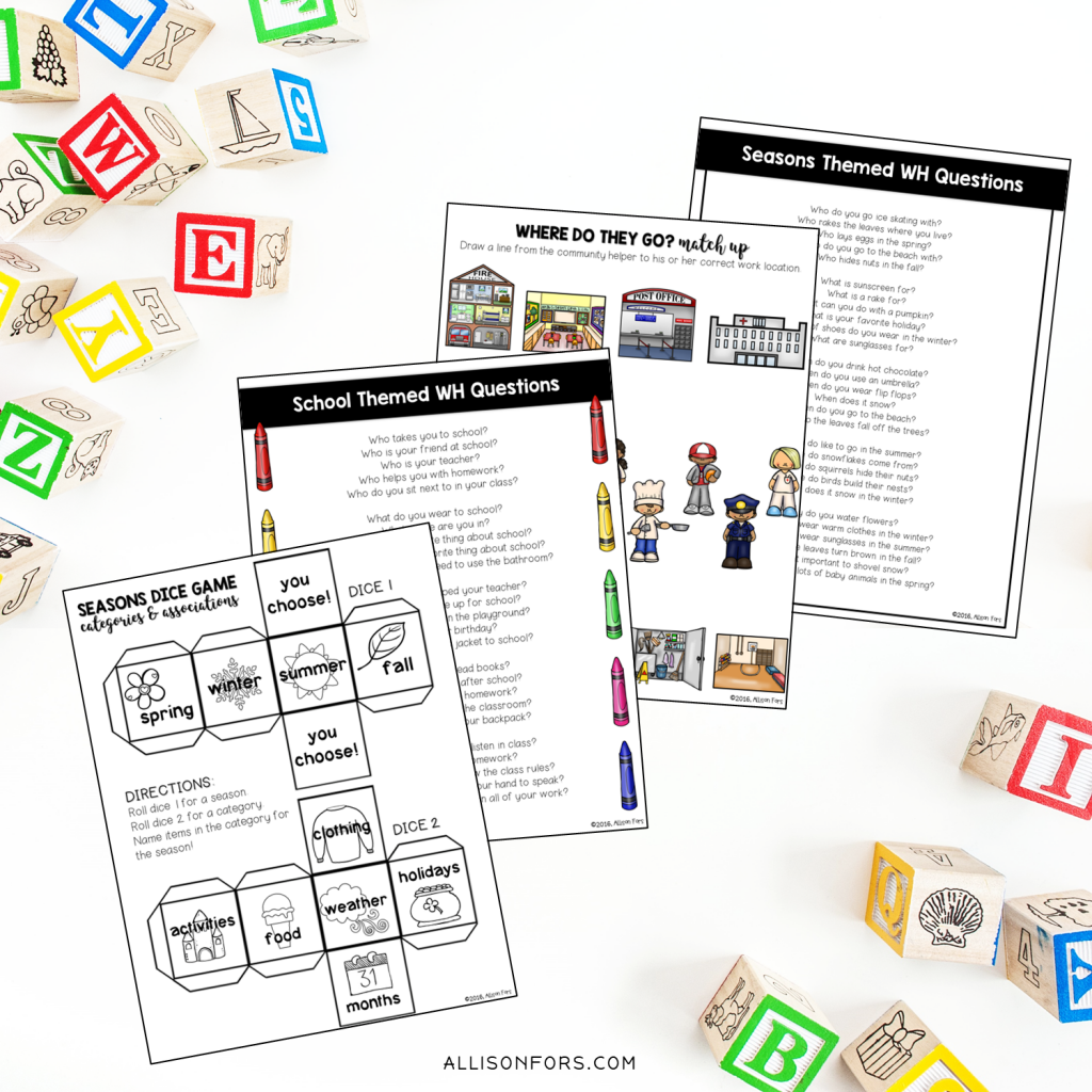 Freebie Library - Speech Therapy Activties and Educational Clipart