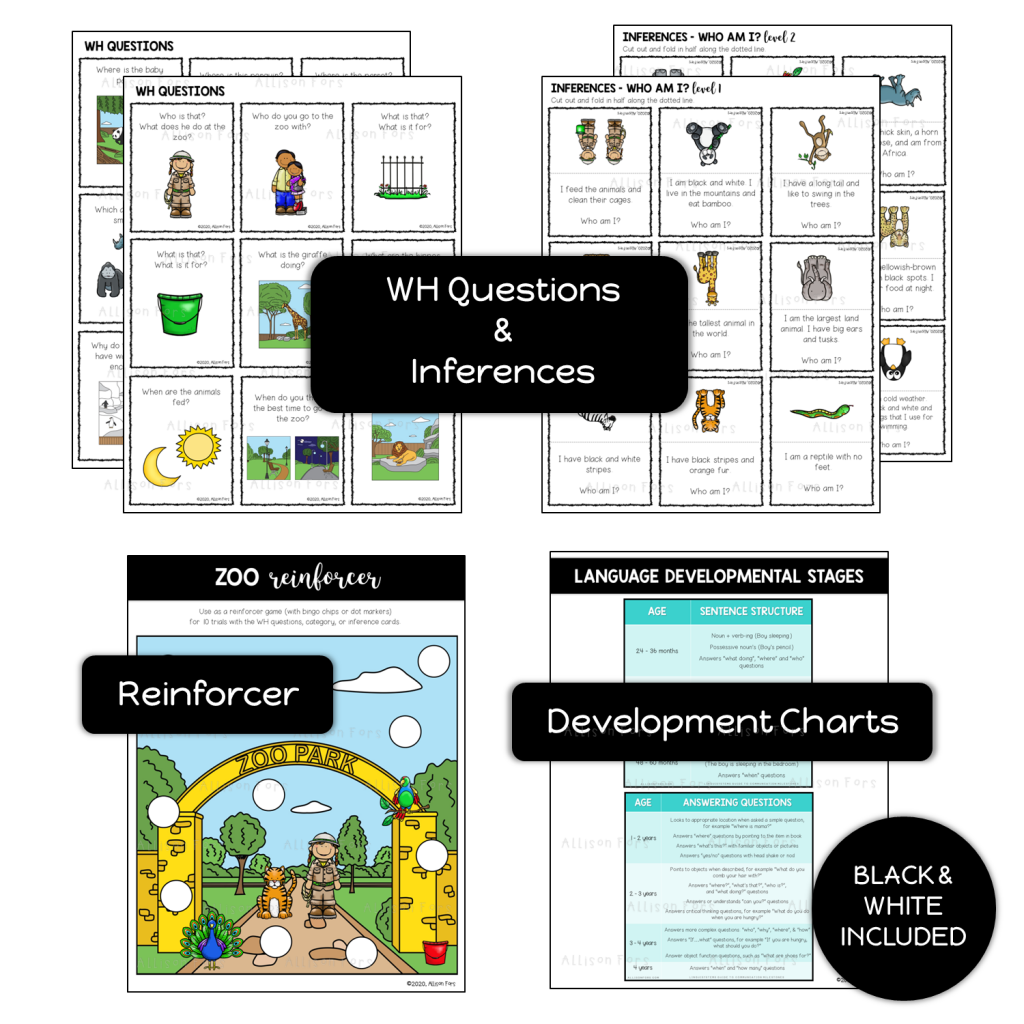 Zoo Interactive Book Speech Therapy | Allison Fors, Inc.