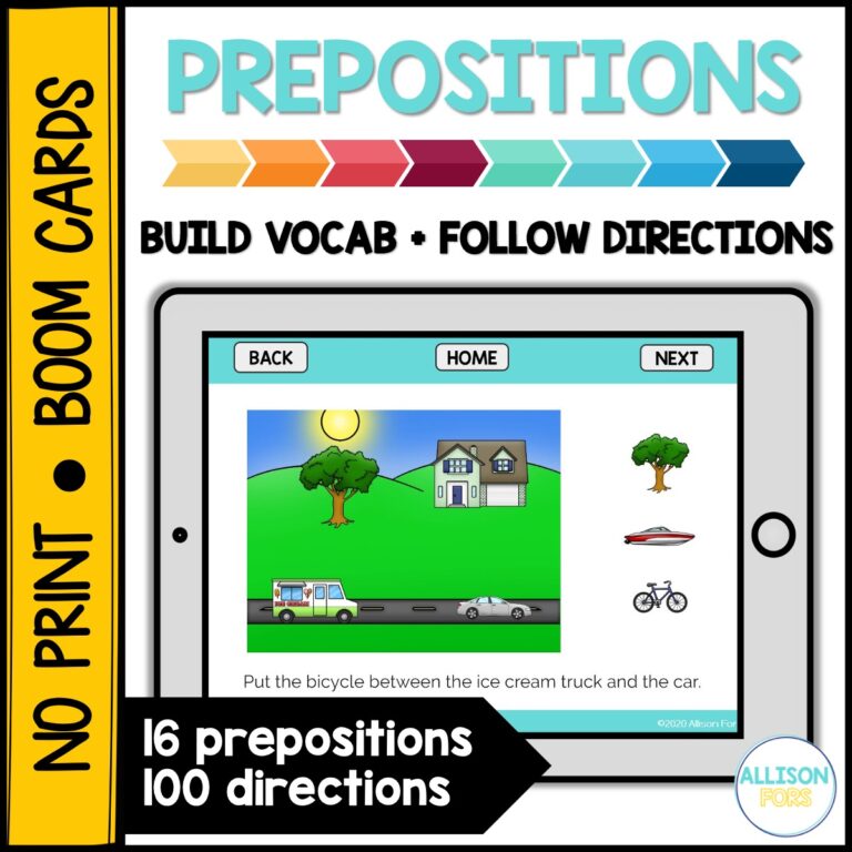 How and Why to Teach Prepositions in Speech Therapy | Allison Fors, Inc.