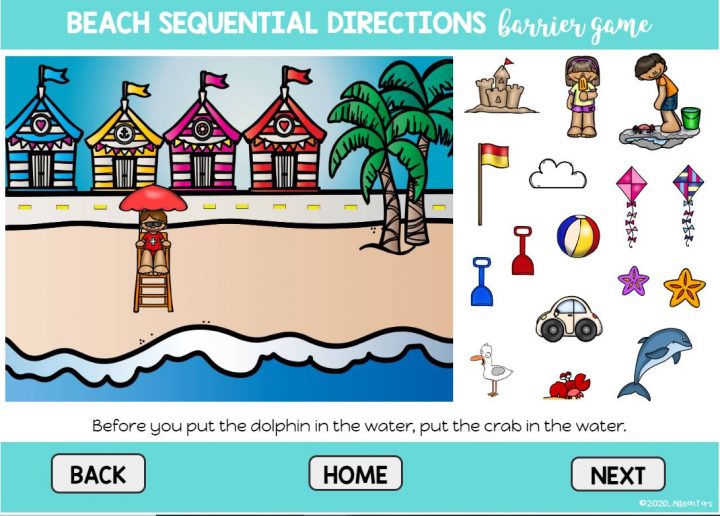 NO PRINT Boom Cards Beach Barrier Game | Allison Fors, Inc.