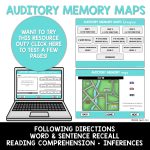 Auditory Processing and Memory Activities BOOM Cards™️ | Allison Fors, Inc.