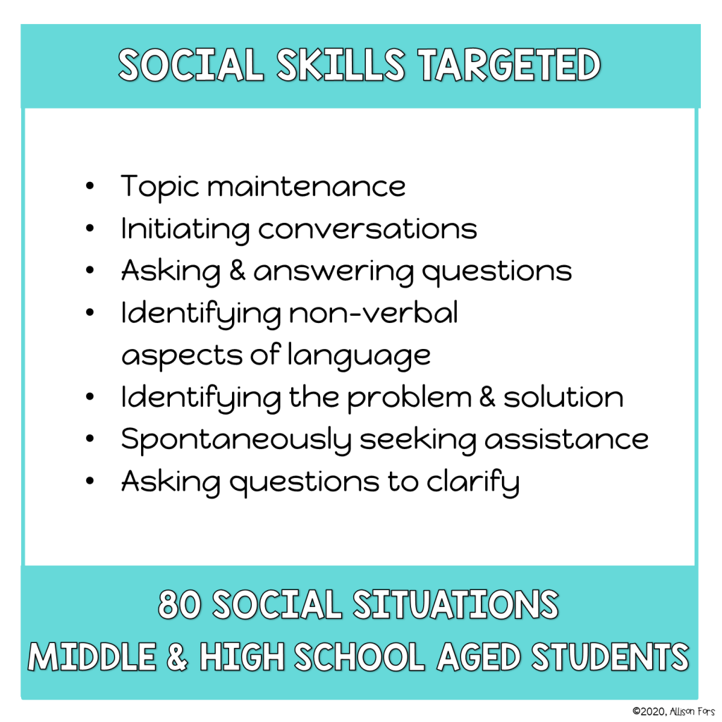 Teen Community Scenarios Social Skills Activities BOOM Cards™️ ...