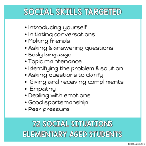 School Themed Social Skills BOOM Cards™️ Speech Therapy | Allison Fors ...