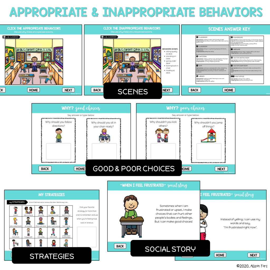 Behavior Management Social Skills BOOM Cards™️ Speech Therapy Digital ...