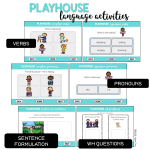 Playhouse Language Activities BOOM Cards™️ Speech Therapy | Allison ...