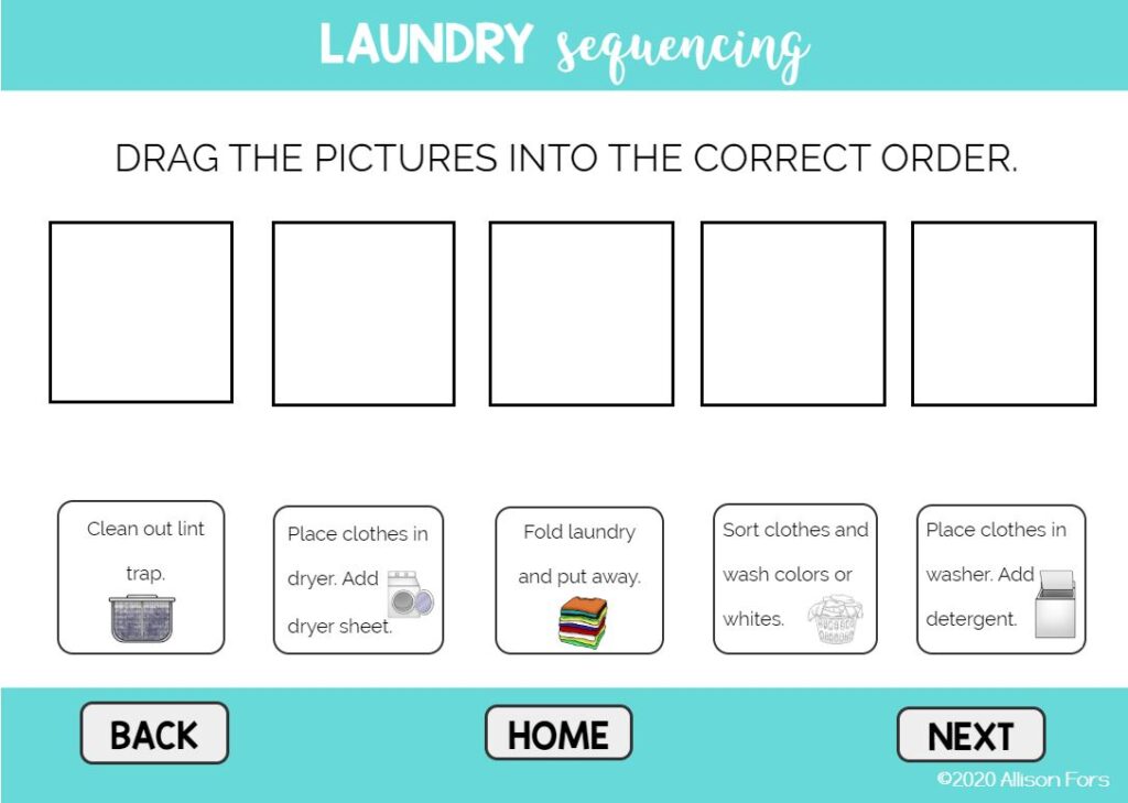 Laundry Life Skills - Functional Language BOOM Cards™️ | Allison Fors, Inc.