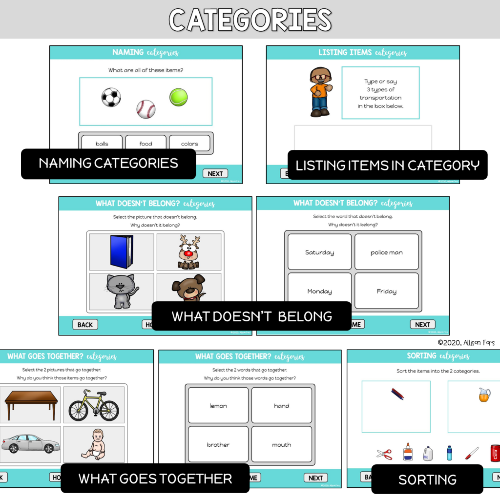 Categories Speech Therapy Activities BOOM Cards™️ Digital Activities ...