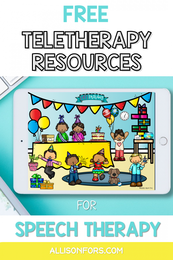 6 Free Teletherapy Activities for Speech Thearpy - Download Now!