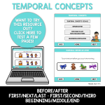 Temporal Concepts Speech Therapy BOOM Cards™️ Digital Activities ...