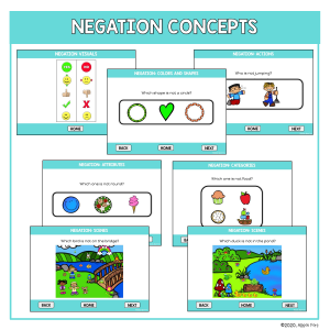 Negation Concepts Speech Therapy BOOM Cards™️ Digital Activities ...