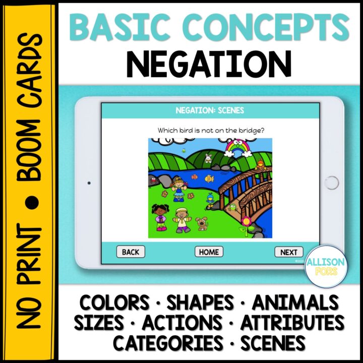 Negation Concepts Speech Therapy BOOM Cards™️ Digital Activities ...