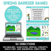 Spring Barrier Game BOOM Cards™️ Speech Therapy - Speaking and ...