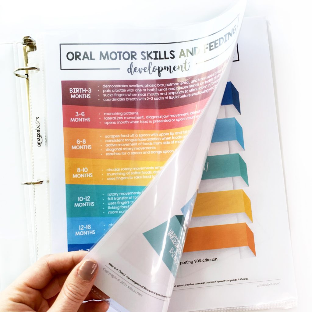 Speech-Language Therapy Development Handouts, Charts, & Developmental ...