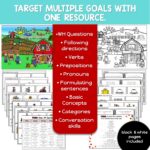 Farm Picture Scene for Speech Therapy - Language Scene | Allison Fors, Inc.