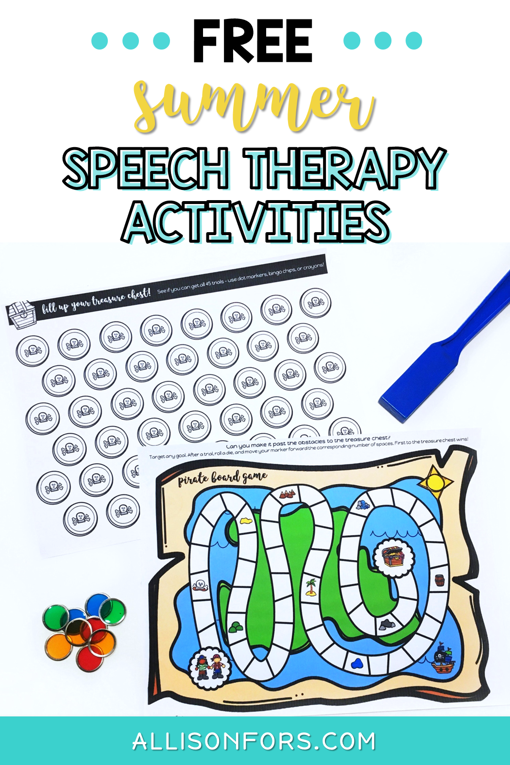 Free Summer Themed Speech Therapy Activities
